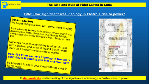 IB History - Role of Ideology in Castro's Rise to Power | Teaching ...