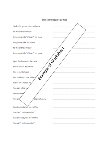 Easy Music Cover Work - Parody Music | Teaching Resources