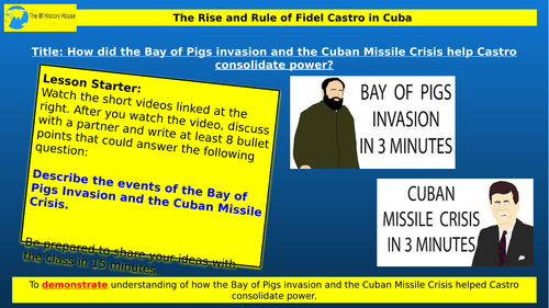 IB History - Bay of Pigs and the Cuban Missile Crisis | Teaching Resources