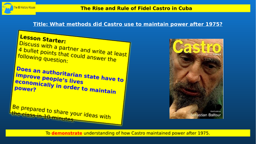 IB History - Castro's Economic Policy | Teaching Resources