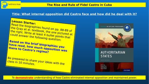 IB History - Opposition in Castro's Cuba | Teaching Resources