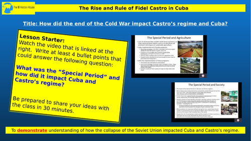 IB History - Cuba After the Cold War | Teaching Resources