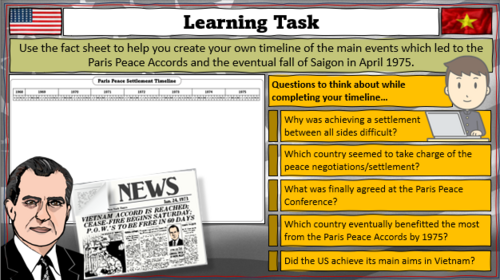 Paris Peace Accords 1973 - Vietnam - USA Conflict Home & Abroad ...