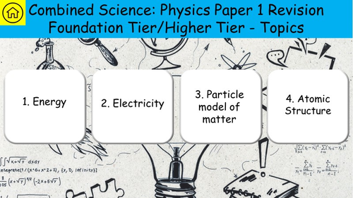 Physics Paper 1 Revision MCQs & Long Answer Questions AQA GCSE ...