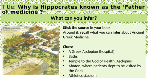 Hippocrates lesson - GCSE Medicine | Teaching Resources