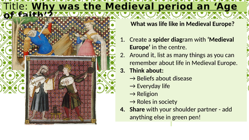 Age of faith lesson - GCSE Medicine | Teaching Resources