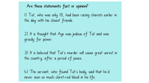 ‘Tut in Murder Mystery’ – Newspaper Report - Talk for Writing Style ...