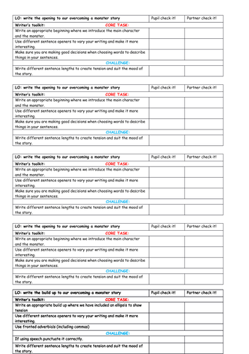'Beowulf’ - Overcoming a Monster Story - Talk for Writing Style English ...