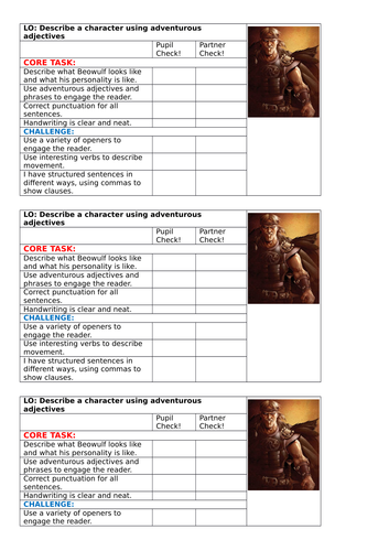 'Beowulf’ - Overcoming a Monster Story - Talk for Writing Style English ...