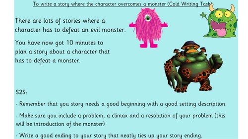 'Beowulf’ - Overcoming a Monster Story - Talk for Writing Style English ...