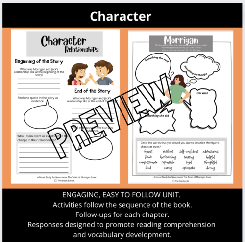 NEVERMOOR The Trials of Morrigan Crow NOVEL STUDY Literature Unit ...