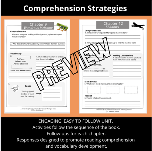 NEVERMOOR The Trials of Morrigan Crow NOVEL STUDY Literature Unit ...