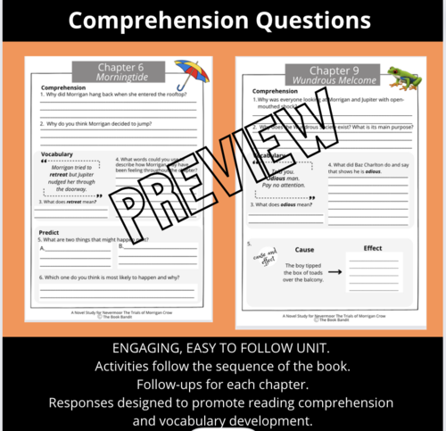 NEVERMOOR The Trials of Morrigan Crow NOVEL STUDY Literature Unit ...