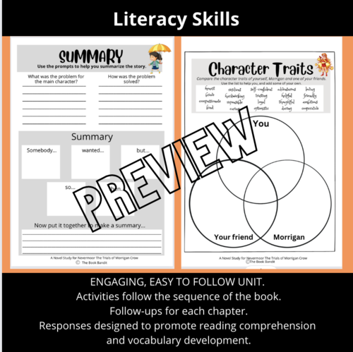 NEVERMOOR The Trials of Morrigan Crow NOVEL STUDY Literature Unit ...