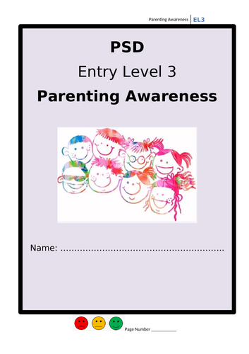 PSD Entry Level 3 Parenting Awareness (ASDAN) | Teaching Resources