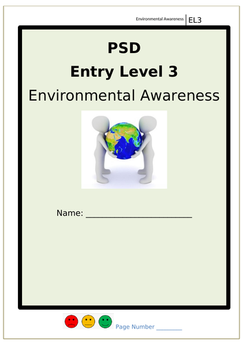 PSD Entry Level 3 Environmental Awareness (ASDAN) | Teaching Resources