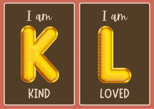 Affirmation Alphabet | Teaching Resources