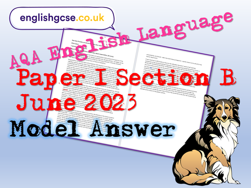 AQA English Language Paper 1 2023 Model | Teaching Resources