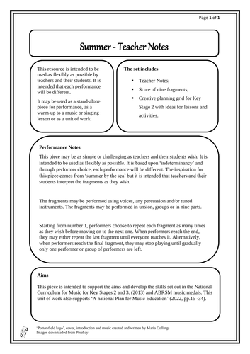 Summer | Teaching Resources