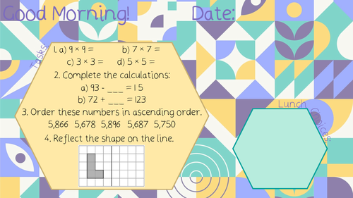 Year 4 Autumn 2 Maths Morning Slides | Teaching Resources Year 4 Autumn 2 Maths Morning Slides | Teaching Resources