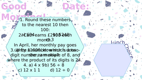 Year 4 Maths Spring 1 Morning Slides | Teaching Resources