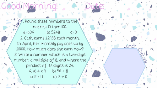 Year 4 Maths Spring 1 Morning Slides | Teaching Resources