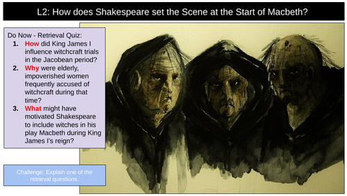 Macbeth Setting the Scene | Teaching Resources