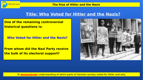 IB History - Who voted for Hitler? | Teaching Resources