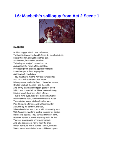 King Duncan Murder | Teaching Resources