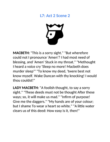 King Duncan Effects Murder | Teaching Resources