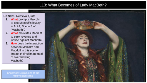 Lady Macbeth Death | Teaching Resources