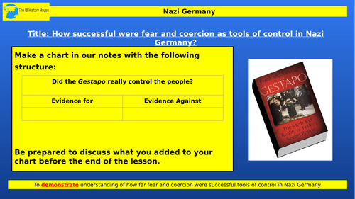 IB History - Force and Coercion in Nazi Germany | Teaching Resources