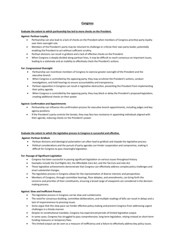 A-Level Politics Essay Plans - UK Politics | Teaching Resources