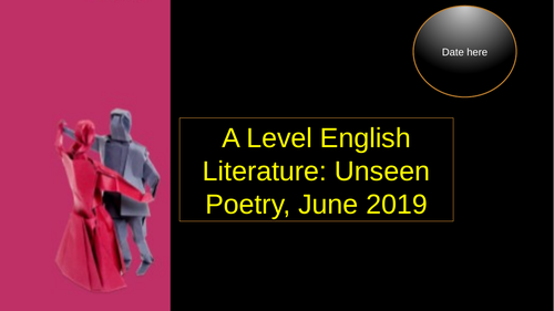 Edexcel Unseen Poetry Lessons | Teaching Resources