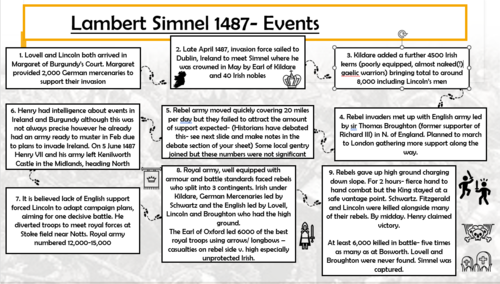 The Lambert Simnel Rebellion | Teaching Resources