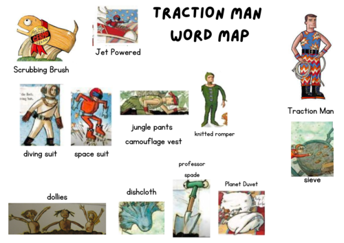 Traction Man Reading/writing resources (Y1) | Teaching Resources