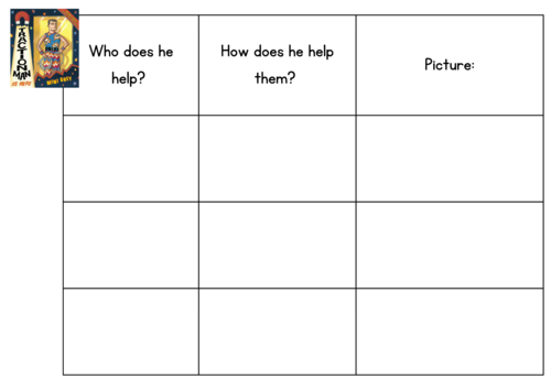 Traction Man Reading/writing resources (Y1) | Teaching Resources