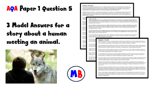 AQA Language Paper 1 Model Answers 2022-25 | Teaching Resources
