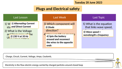 9-1 Electricity topic EdExcel Combined Science | Teaching Resources