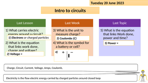 9-1 Electricity topic EdExcel Combined Science | Teaching Resources