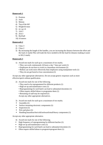 Mechanical Systems - Full Scheme of Work, Lessons, Worksheets ...