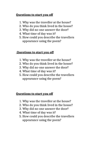 The listeners by Walter De La Mere Poetry Unit | Teaching Resources