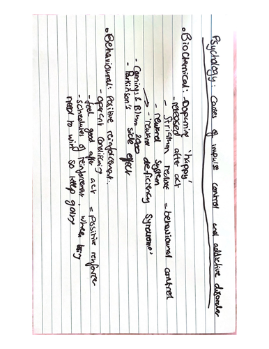 Abnormality Psychology- Impulse Control | Teaching Resources