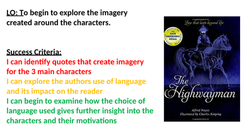 The Highwayman by Alfred Noyes Poetry Unit | Teaching Resources