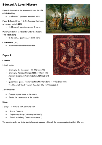 Tudor Rebellions DS1: How did Henry Tudor become king? | Teaching Resources