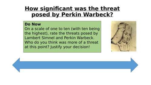 Tudor Rebellions DS1: How significant was the threat posed by Perkin ...