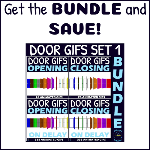 Animated GIF Closing Doors Clipart | Teaching Resources