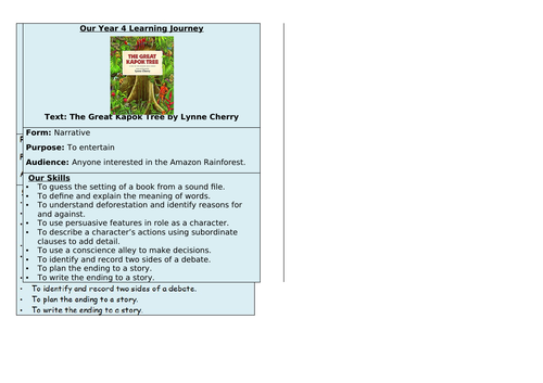 The Great Kapok Tree - Year 3/4 | Teaching Resources