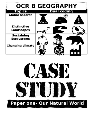 OCR B Geography Our Natural World case study booklet | Teaching Resources