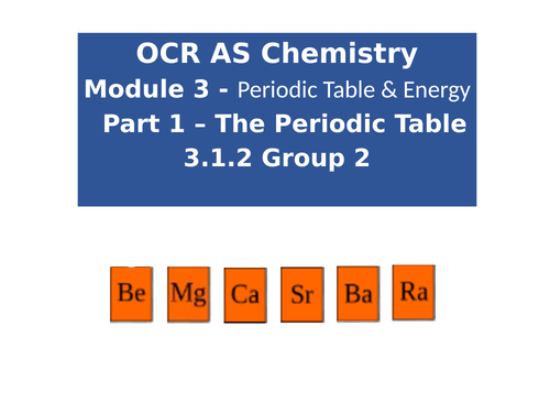 OCR A level Chemistry Module 3 Lessons | Teaching Resources